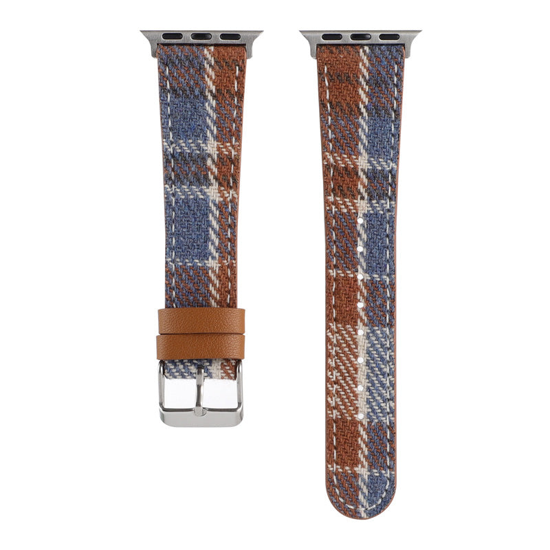 Checkered Pattern Fabric Apple Watch Bands – Milkycases